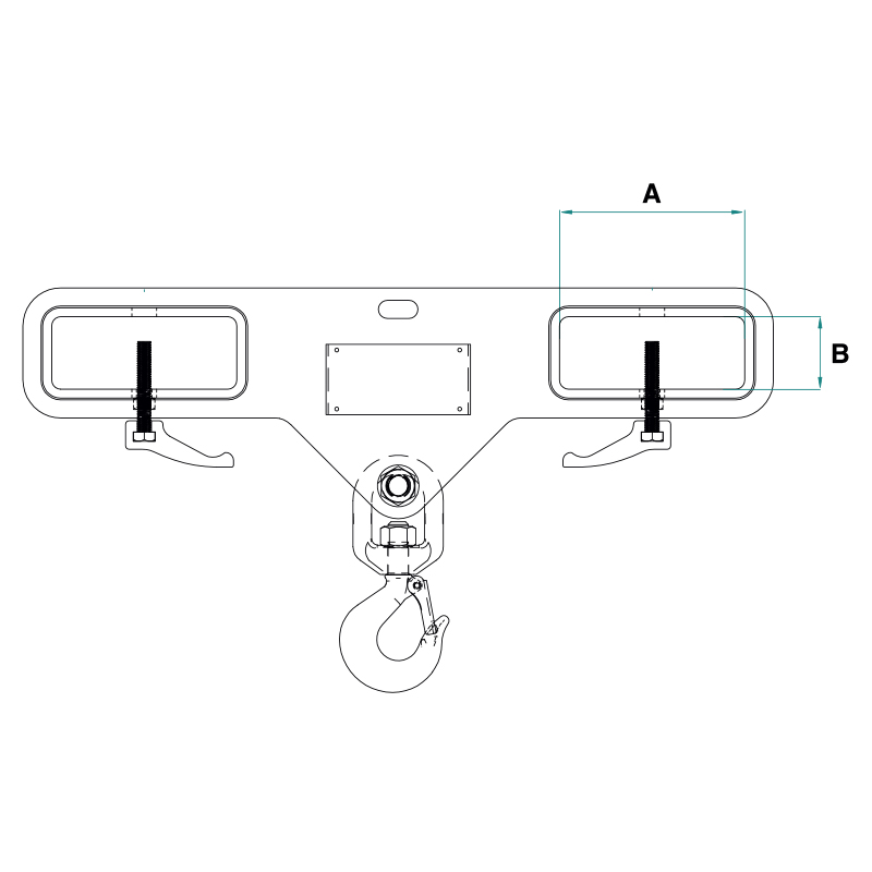 Fork mounted hook - Boscaro Italia
