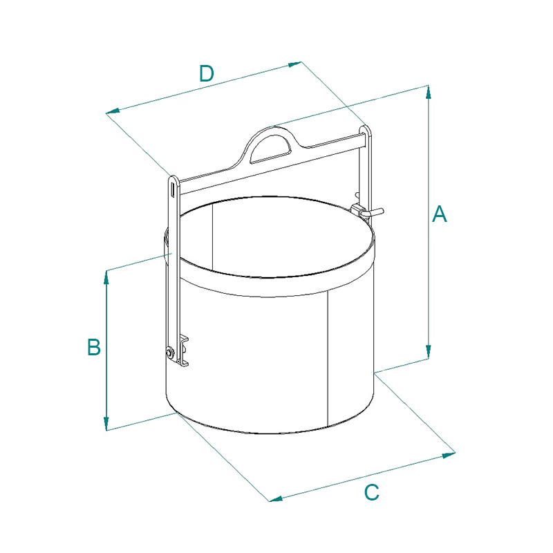 Hoist circular tipping bucket - Boscaro Italia