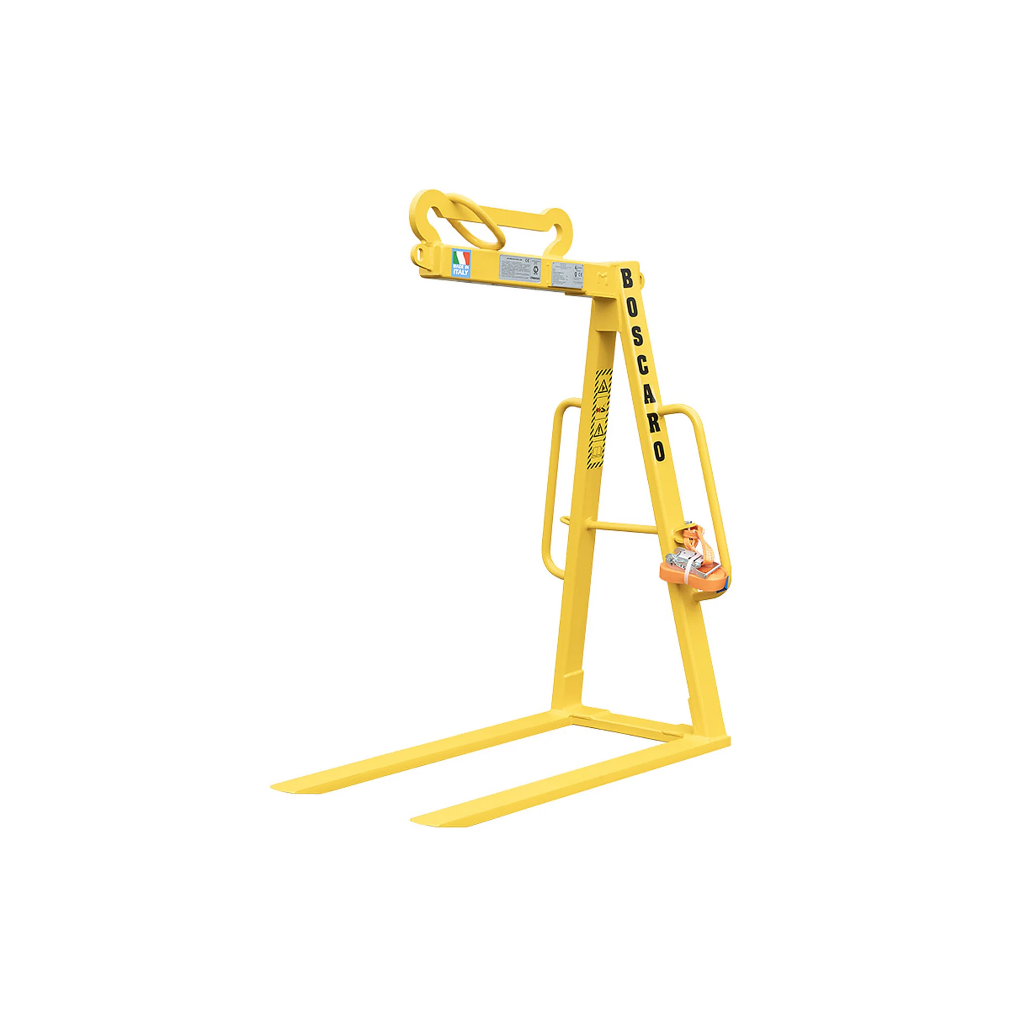 Lowered manual balancing crane fork with height and width not ...