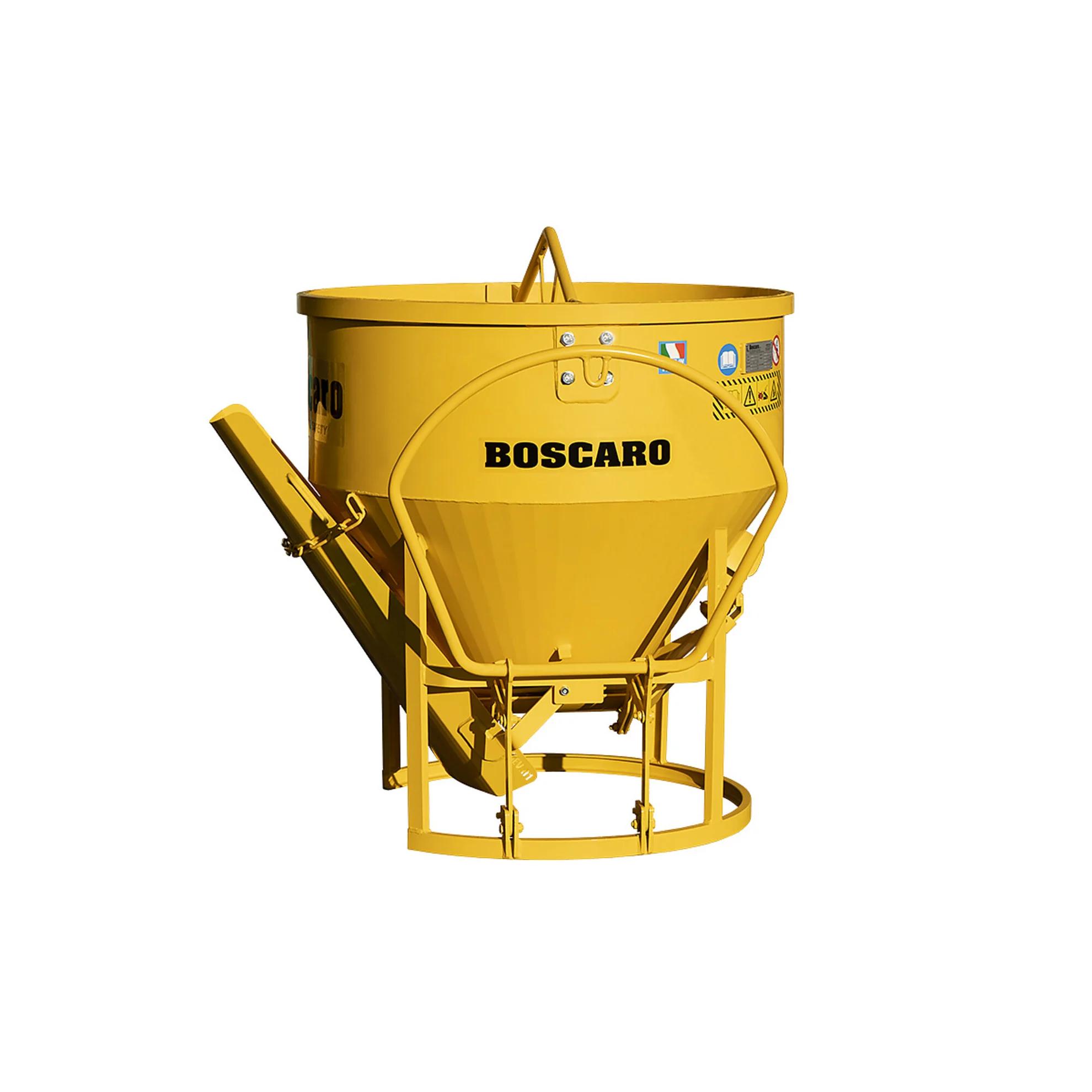 Heavy duty conical concrete bucket with bottom and side discharge ...