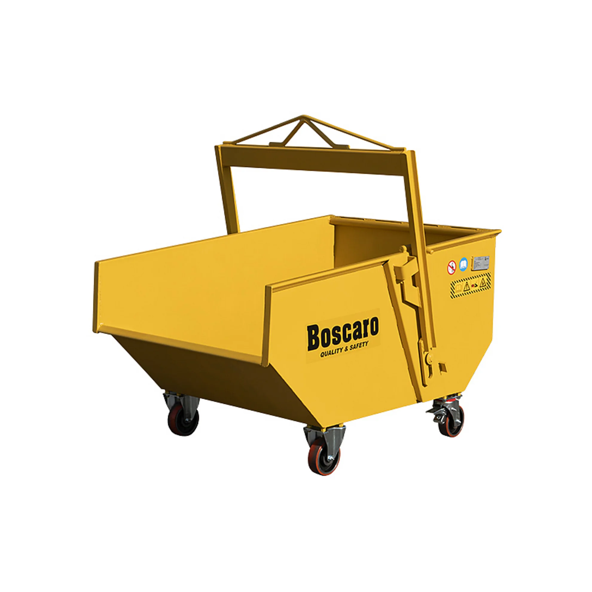 Self dumping bin with castor wheels - Boscaro Italia