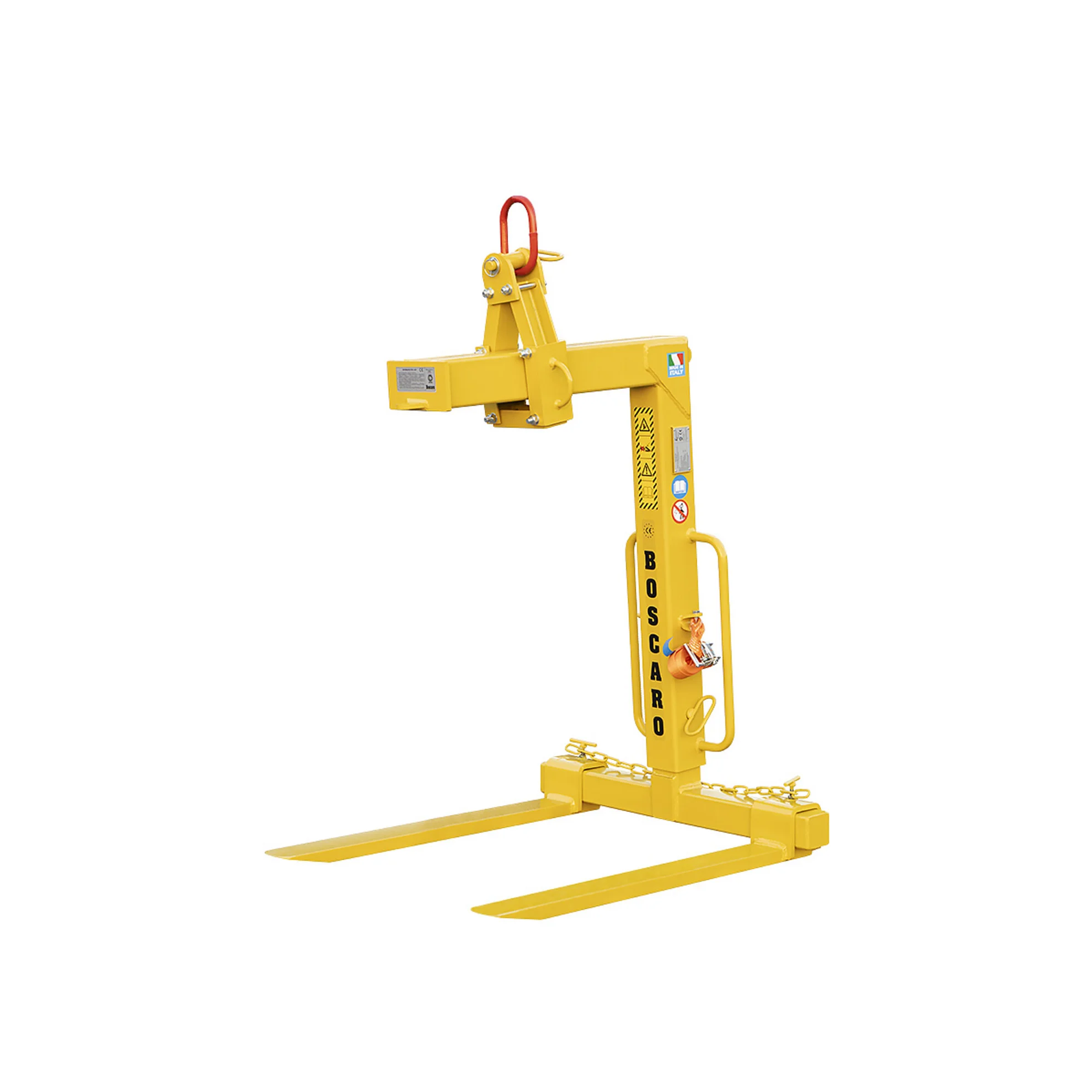 Manual balance crane fork with height and forks adjustable - Boscaro Italia