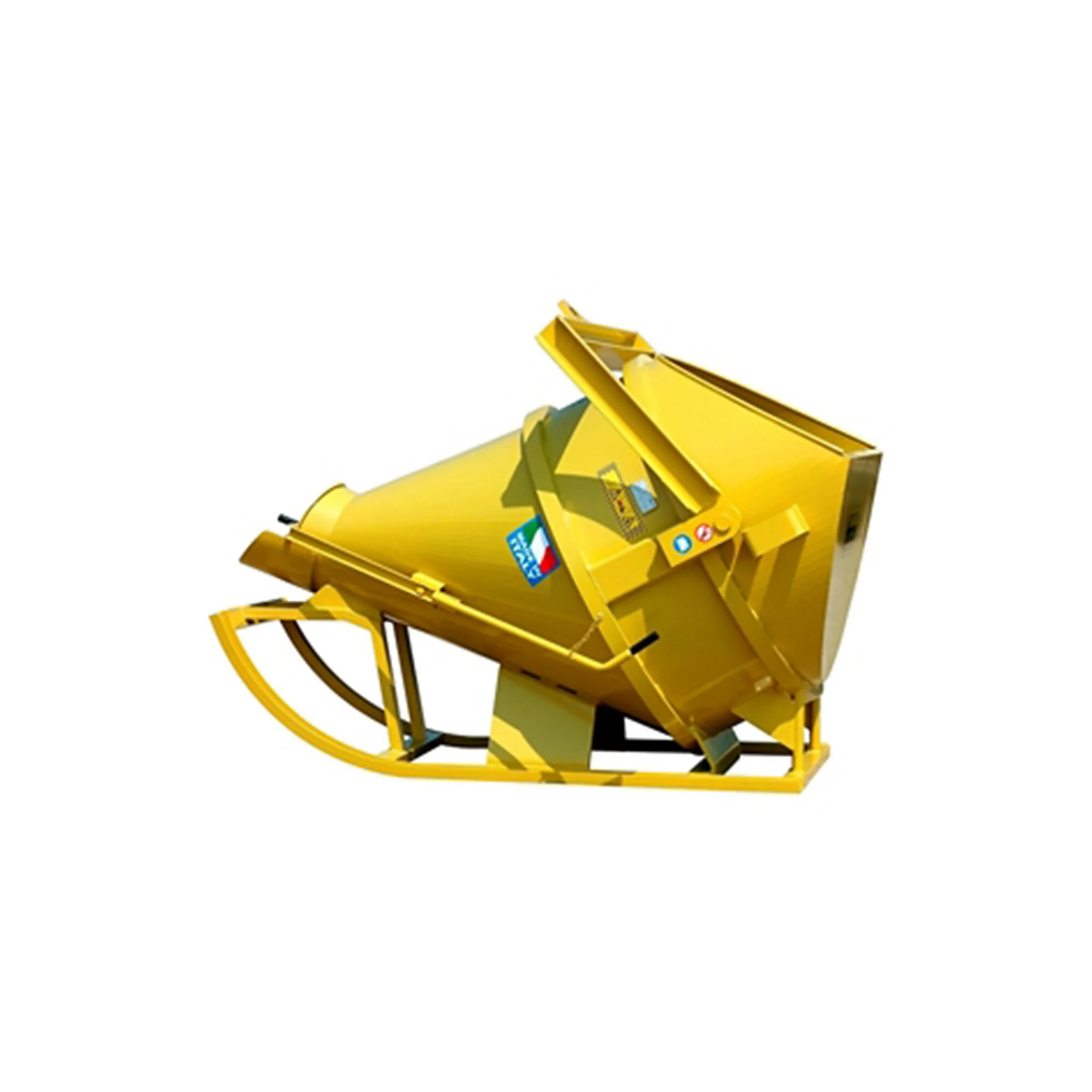 Laydown concrete skip with side discharge and levered opening - Boscaro ...