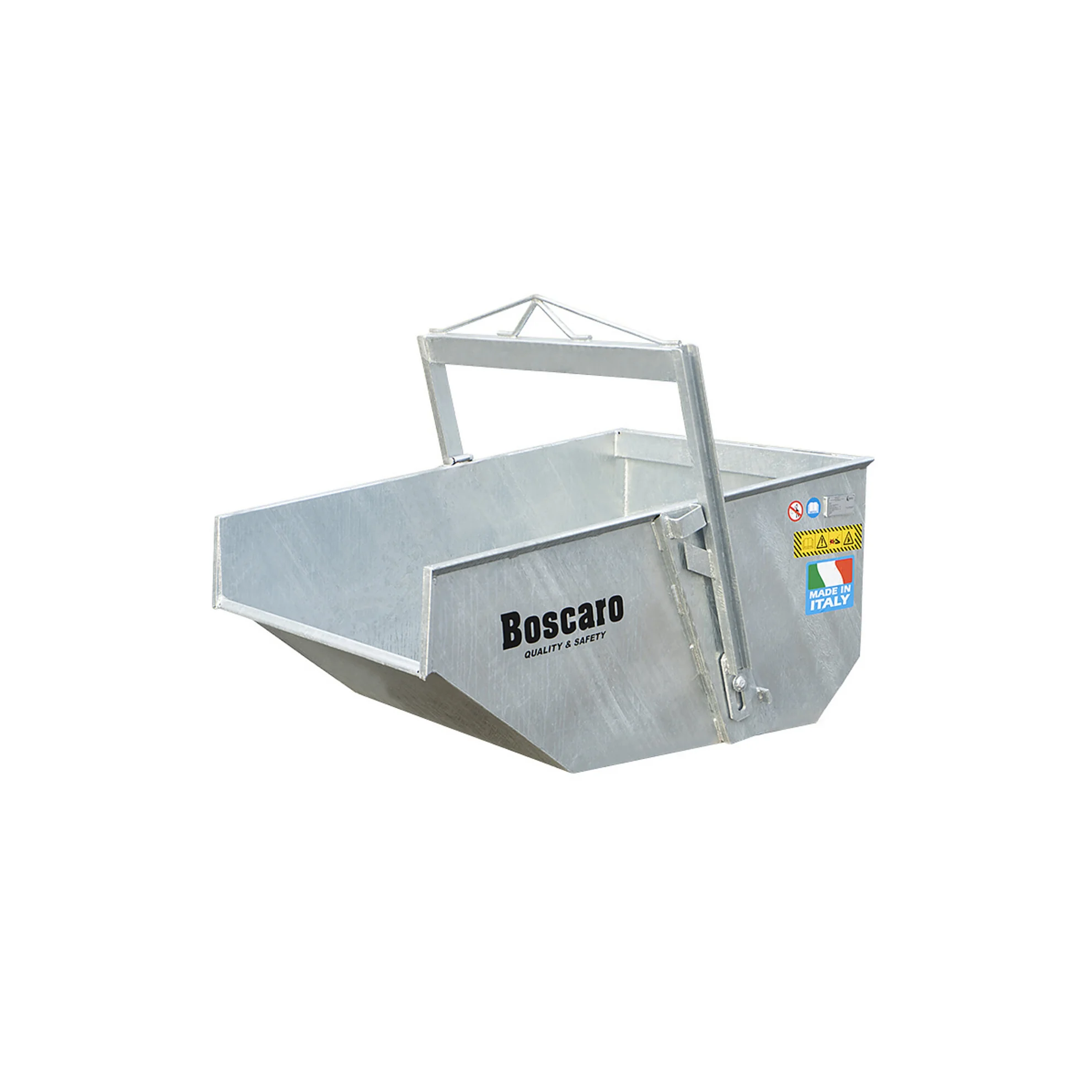 Galvanized self dumping bin - Boscaro Italia