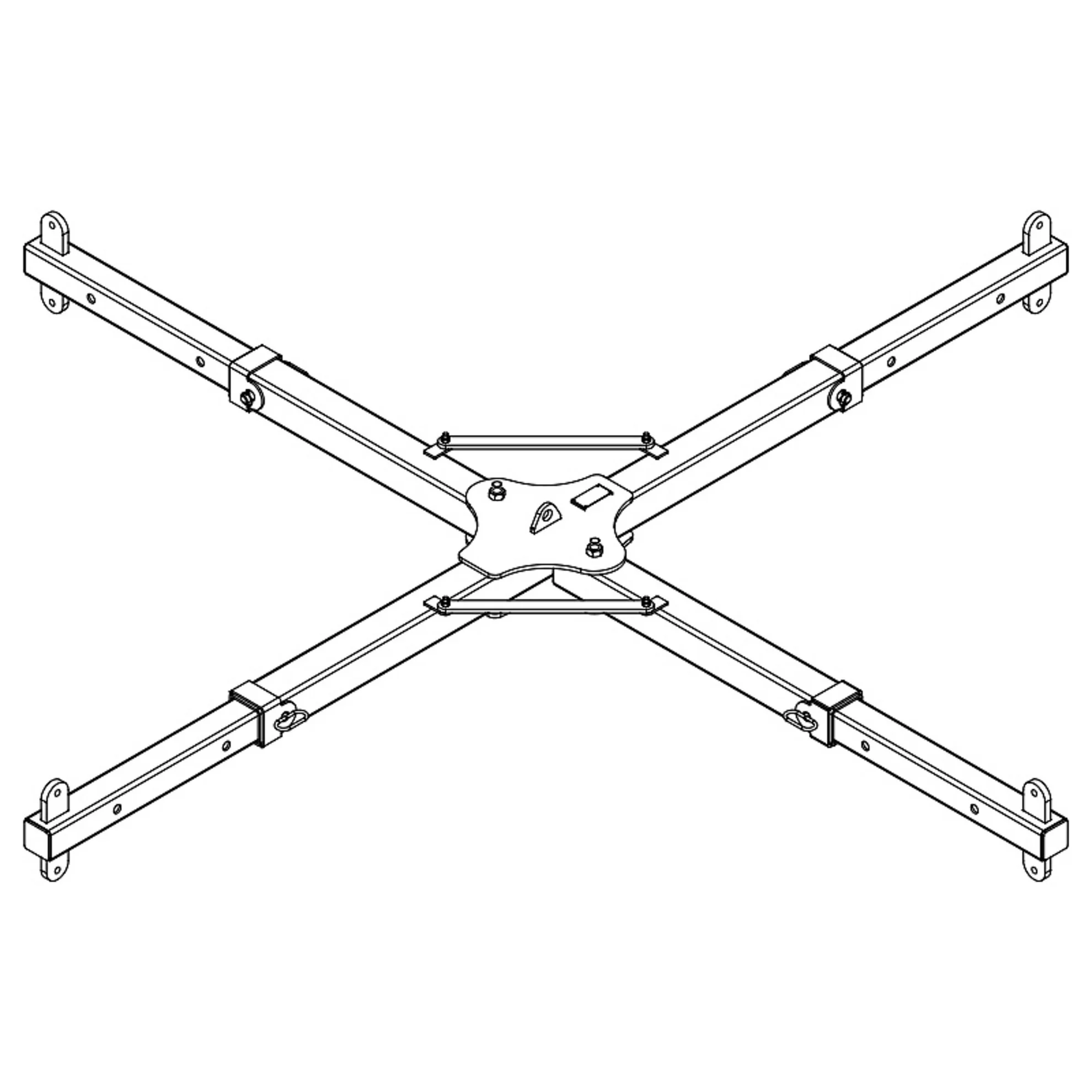 Telescopic and/or foldable X lifting beam - Boscaro Italia