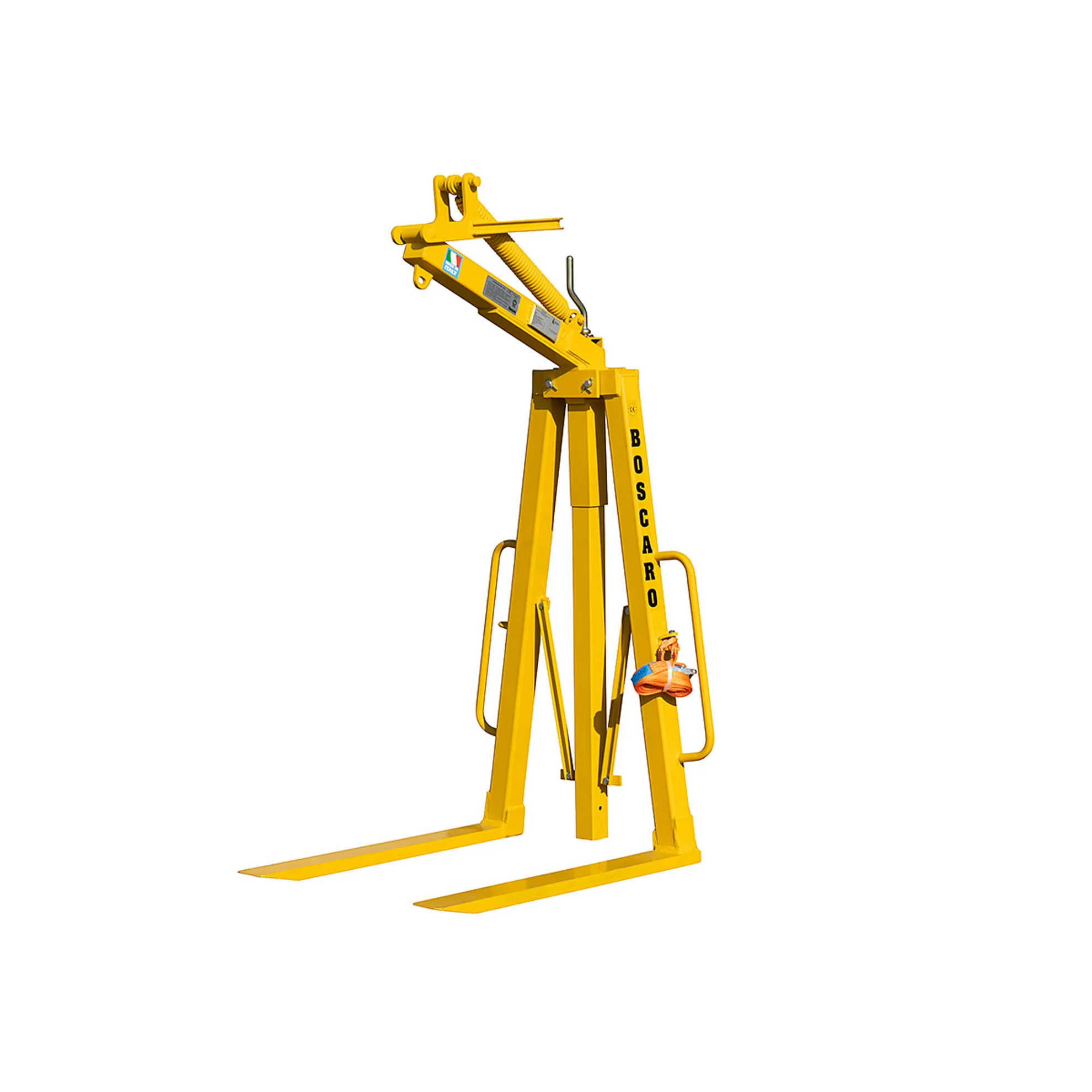 Lowered self balancing crane fork with adjustable tines - Boscaro Italia